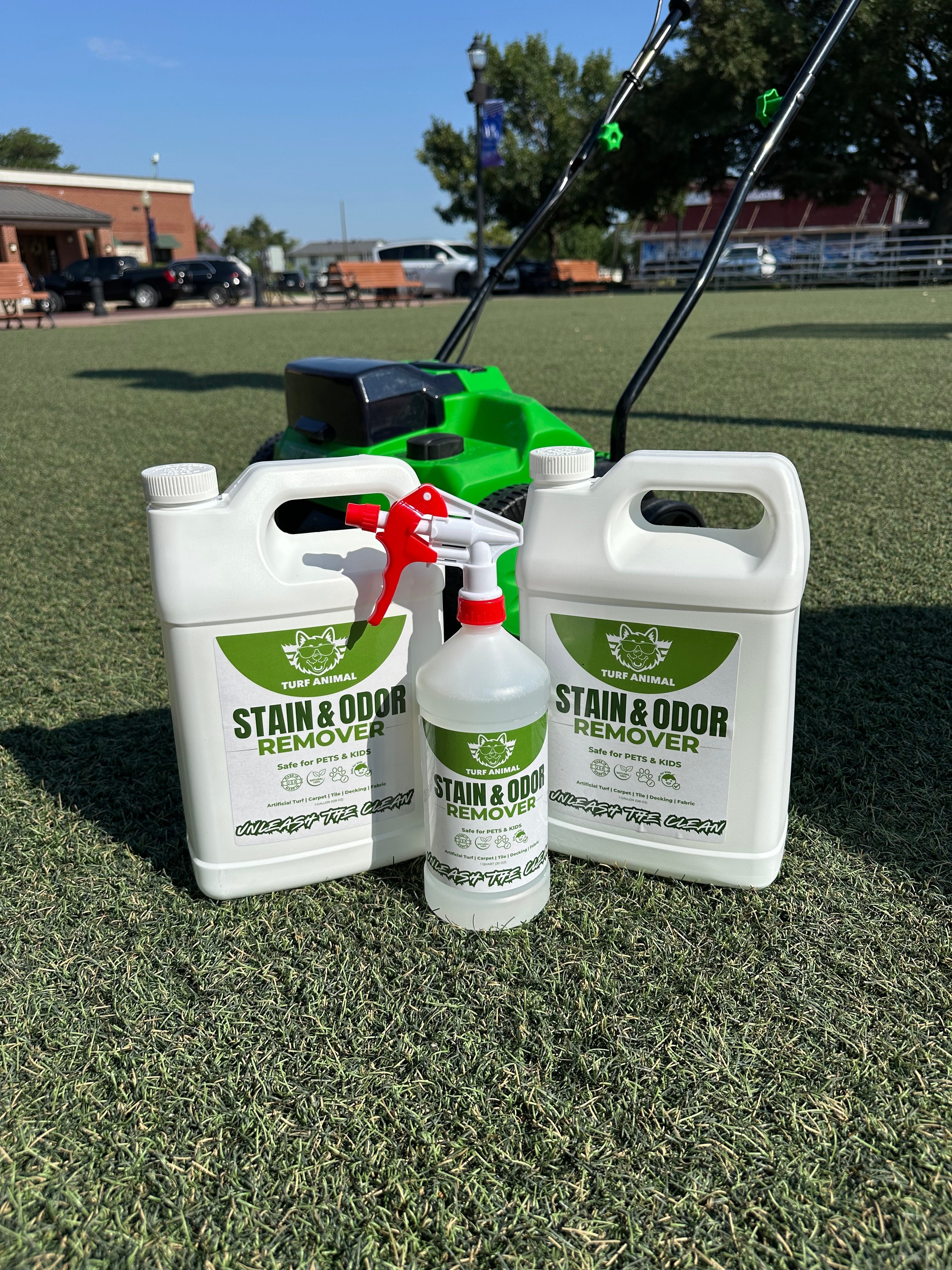 Turf Product Solutions | Turf Animal Cleaner & Turf Power Sweep Broom